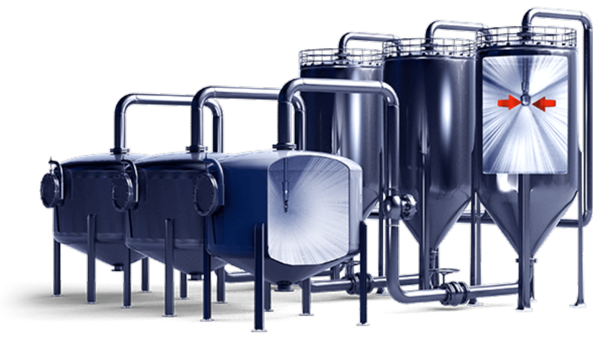 360 degree nozzle for cleaning tanks for industrial factories